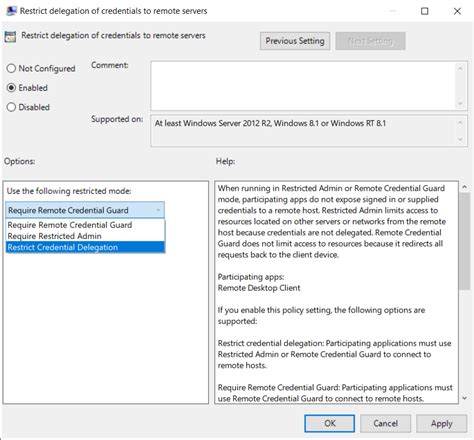 Protect Remote Desktop Credentials With Windows Defender Remote