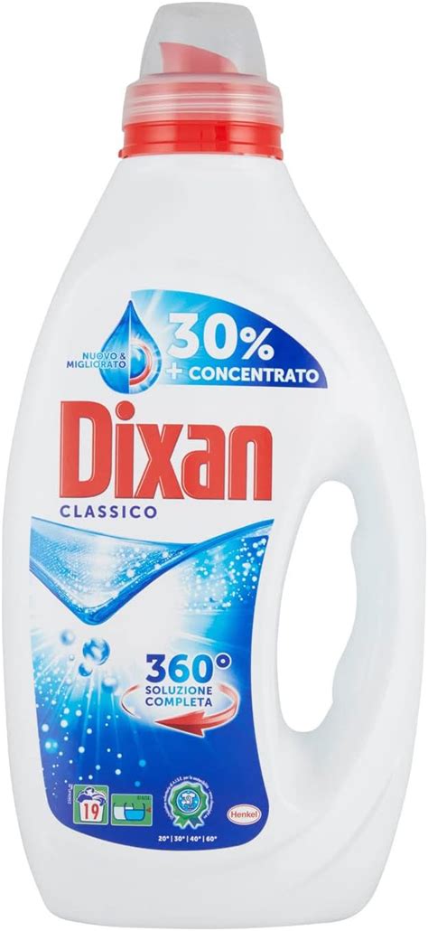 Dixan Classico Detersivo Lavatrice Liquido Tecnologia Pulito Profondo