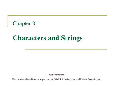 ppt chapter 8 characters and strings powerpoint presentation free download id 6183729