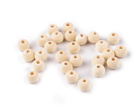 Koraliki Drewniane 8mm 30 Szt Pasmanteria Pasja