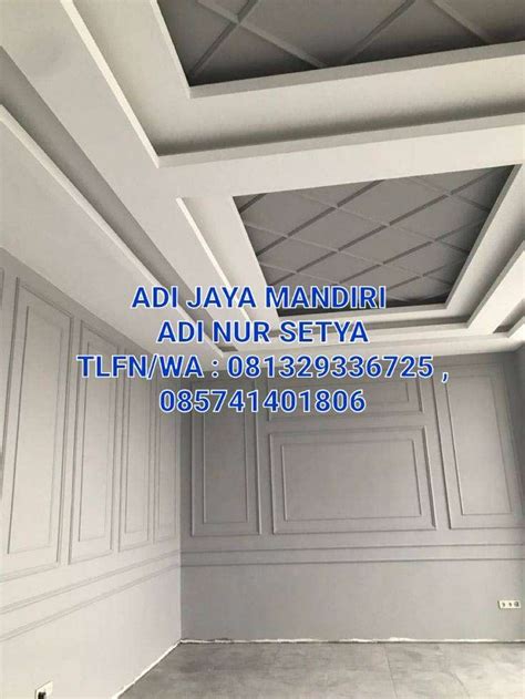 PLAFON GYPSUM PVC PARTISI KANOPI ATAP BAJA RINGAN KUSEN ALUMINIUM FQ