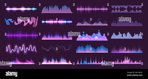 Ondas Sonoras Del Espectro Frecuencia De Audio Soundwave Amplitud De