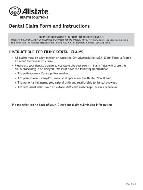 Fillable Online AFLAC Dental Claim Form Fax Email Print PdfFiller