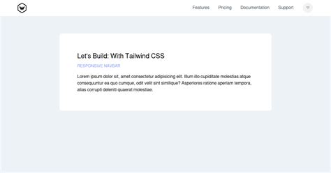 Tailwind Navbar Responsive Codesandbox