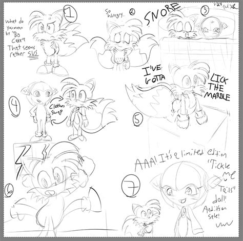Random Tails Tailsmo Sketches To Improve My Speed Very Sloppy Rmilesprower