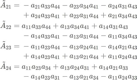 how to find the inverse matrix of a 4x4 matrix semath info