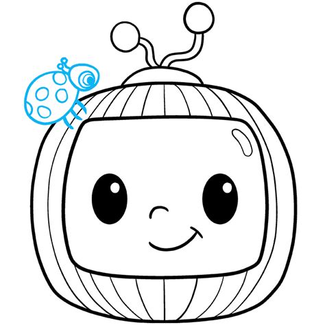 How To Draw The Cocomelon Logo Easy Really Easy Drawing Tutorial