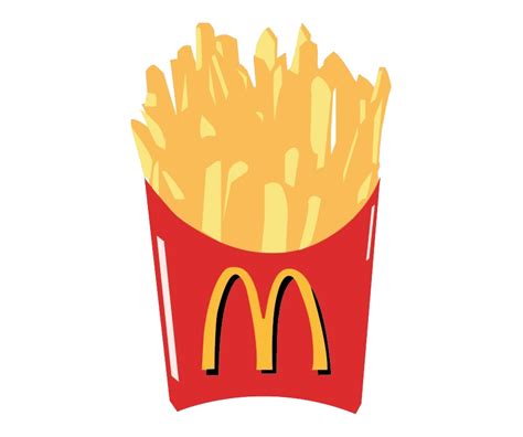 McDonalds French Fries Crispy Fast Food Snack Free Clipart PNG All
