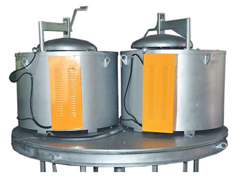 Horno De Crisol Por Gas Natural Con Mesa Giratoria Hongxing