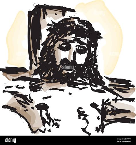 Jesus crucified on cross Imágenes vectoriales de stock Alamy