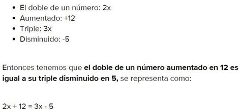 el doble de un número aumentado en 12 es igual a su triple disminuido
