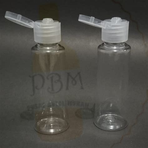 Jual Botol Flip Top 40 Ml Bening Bahan PET Tebal Botol Plastik 40 Ml