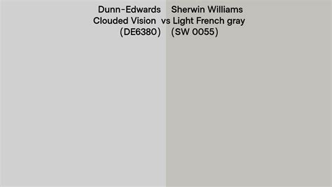 Dunn Edwards Clouded Vision DE6380 Vs Sherwin Williams Light French