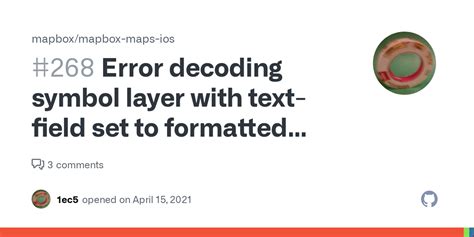 Error Decoding Symbol Layer With Text Field Set To Formatted Expression