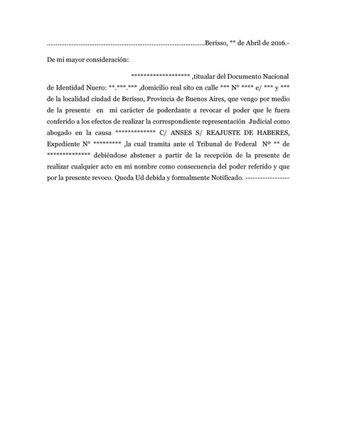 Modelo Escrito Revoca Poder Image To U