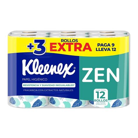 Papel Higi Nico Kleenex Zen Zone Rollos Con Hojas Dobles C U