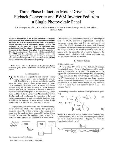 pdf three phase induction motor drive using flyback converter and pwm inverter fed from a