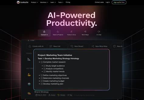 Taskade Productividad Impulsada Por IA Un Segundo Cerebro Para Equipos
