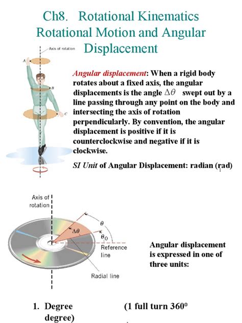 angular kinematics calculating angular velocity displacement and acceleration for rotating