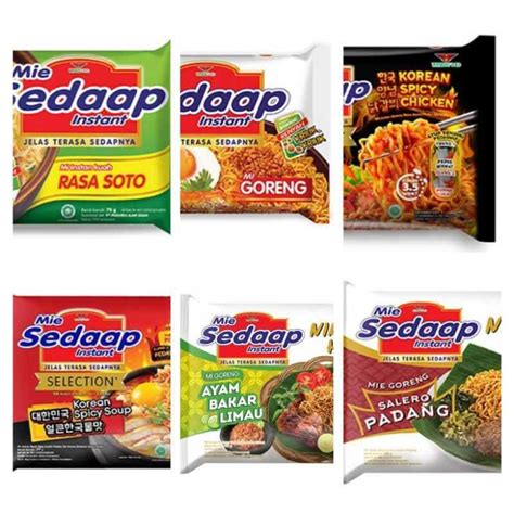 Jual Mie Sedaap Sedap Instant All Variant Kuah Goreng Limau Salero