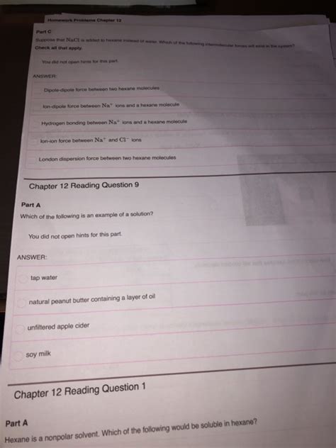Solved Homework Probleme Chapter Part Suppose That Nacl Chegg