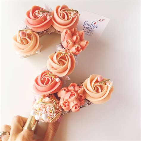 Cupcake Numbergram Concept Design By Sophia Mya Cupcakes Number