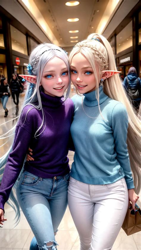 Dopamine Girl High Fantasy Twin Girls Sexy Elf Elves Who Are