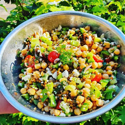 Salade De Pois Chiches Et Lentilles Les Saveurs De Marie