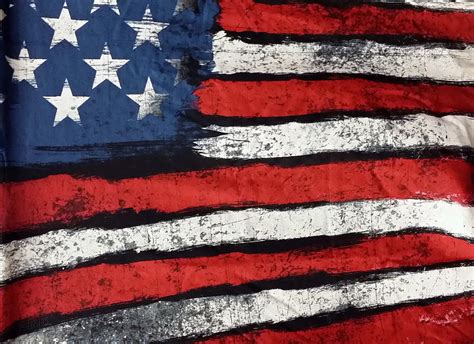 Abstract American Flag Art