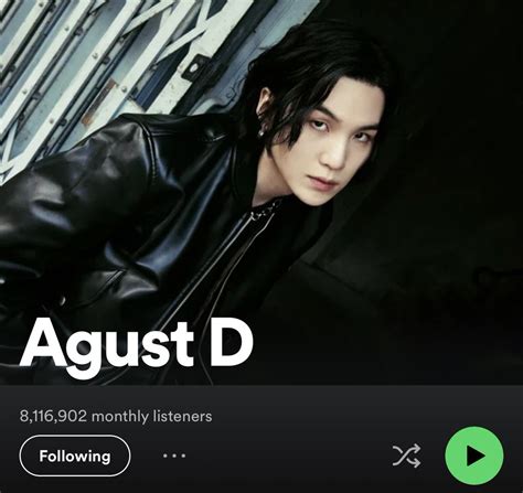 BTS Charts Translations On Twitter Agust D Has Surpassed 8 Million
