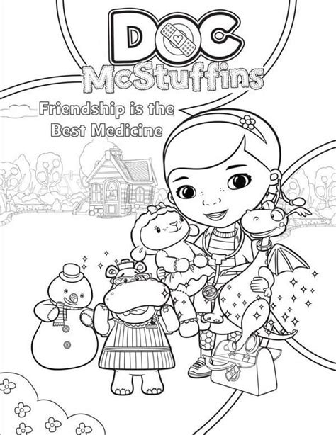 Coloriage Docteur La Peluche 1 télécharger et imprimer gratuit sur