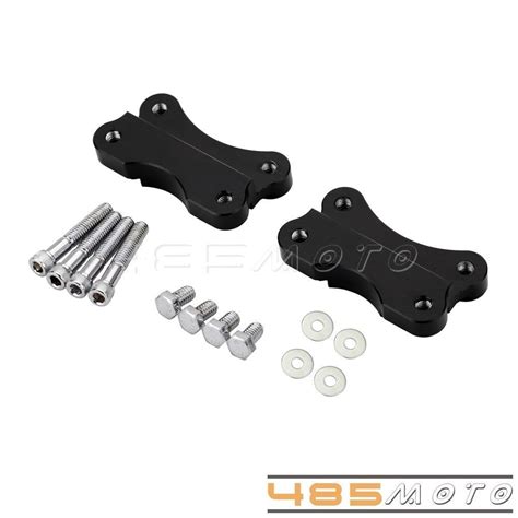 Aluminum Black Adapters Front 21 Fender Riser Relocator Kit Bracket