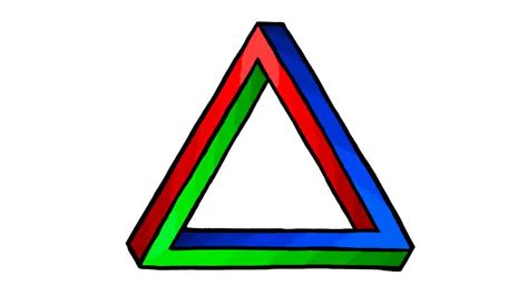how to draw an impossible triangle 15 steps