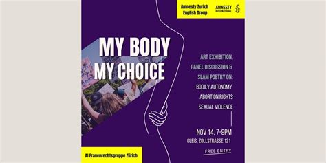 My Body My Choice Exposition Panel Et Slam Amnesty Ch
