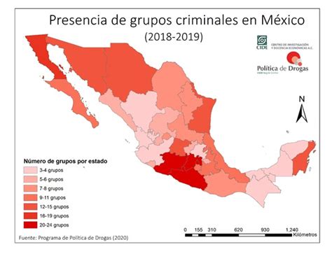 Elaboran mapa de los 148 grupos criminales que operan en México IMER
