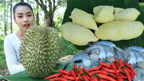 Amazing Cooking Durian Crispy With Shrimp Recipe Amazing Cooking