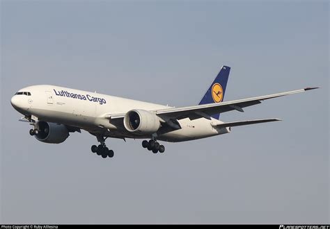 D ALFB Lufthansa Cargo Boeing 777 FBT Photo By Ruby Alllesina ID