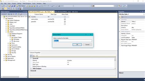 Membuat Database Dan Relasi Dengan Sqlserver Youtube