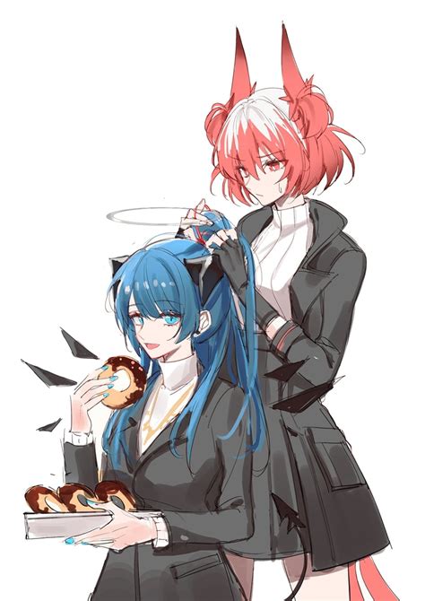Mostima And Fiammetta Arknights Drawn By Luren Max Danbooru