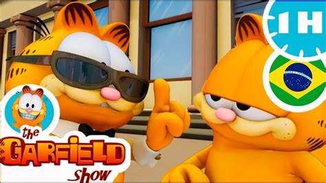 Garfield faz o papel dos outros personagens Garfield em português