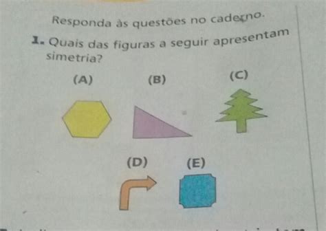 Solved Responda às questöes no caderno I Quais das figuras a seguir