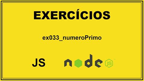 javascript exercício número primo youtube