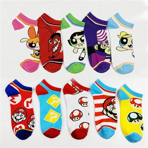 Calcetines Kawaii The Powerpuff Para Ni As Medias De Dibujos Animados