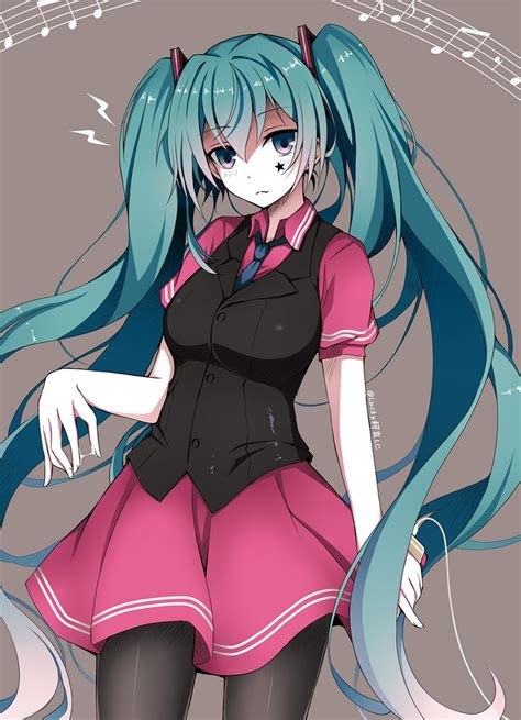 Hatsune Miku Vocaloid Drawn By Lucky Keai Danbooru