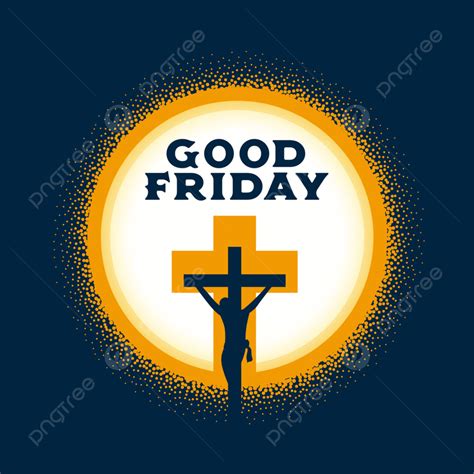 Goede Vrijdag Achtergrond Met Jezus Kruis Kruisiging Sjabloon