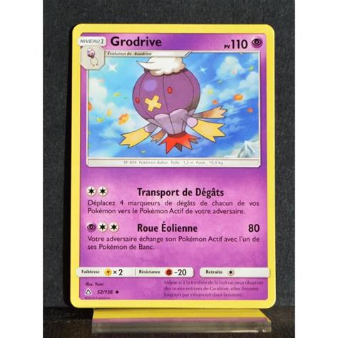 Carte Pokémon 52 156 Grodrive SL5 Soleil et Lune Ultra Prisme NEUF