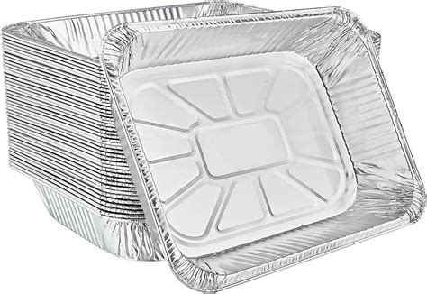 Vezee Jetfoil Disposable Disposable Aluminum Half Size Shallow Pans