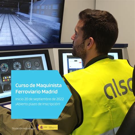 Alsa on Twitter Te gustaría ser maquinista ferroviario Fórmate