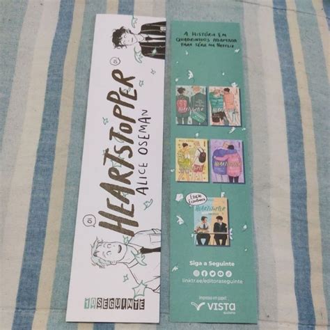 Marcador Heartstopper Alice Oseman Shopee Brasil