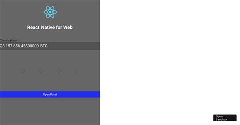 React Native Fintech Forked Codesandbox